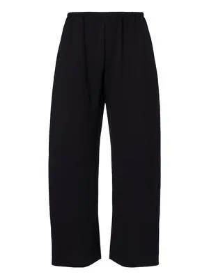 LESET Ari Cropped Straight Pants - Black