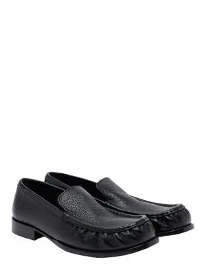 Dries Van Noten Leather Loafers - Black