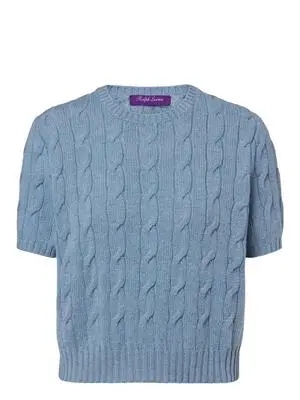 Ralph Lauren Cable-knit Cashmere Sweater - Blue