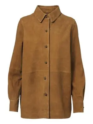 RÓHE Suede Shirt - Brown