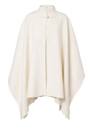 RÓHE Wool And Cashmere Poncho - White