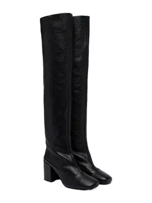 Dries Van Noten Leather Knee-high Boots - Black