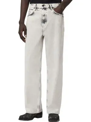 ALLSAINTS Lenny Wide Leg Denim Jeans - Grey
