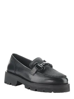 BOS. & CO. Brisa Platform Lug Loafer - Black