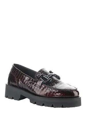 BOS. & CO. Brisa Platform Lug Loafer - Wine