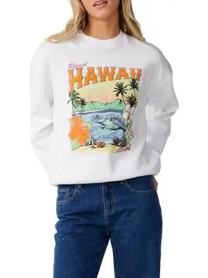 Rip Curl Rip Curl Turtle Bay Relaxed Fit Graphic T-Shirt White