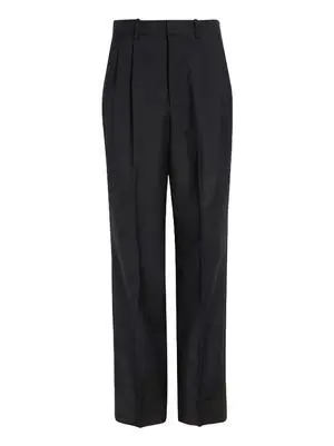 JIL SANDER Relaxed Straight Leg Trousers - Black