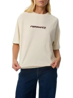 Rip Curl Sunset Beach Raglan T-shirt - Bone