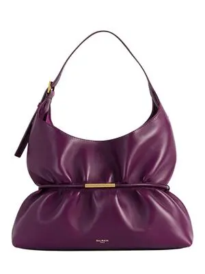 Balmain Balmain "Sphynx" Medium Leather Bag Purple