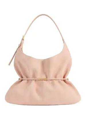 Balmain Sphynx Medium Suede Bag - Pink