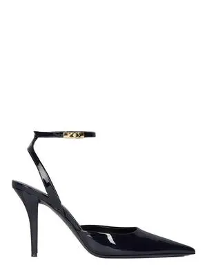 Balmain Patent Leather Strappy Pumps - Blue
