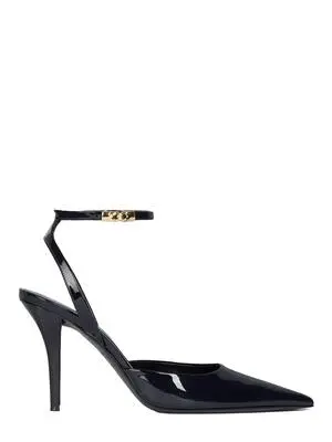 Balmain Patent Leather Strappy Pumps - Blue