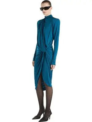 BALMAIN Balmain Draped Flowing Jersey Dress