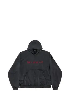 BALENCIAGA Balenciaga Dirac Equation Zip-Up Hoodie