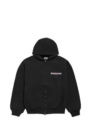 Balenciaga Zip-up Hoodie - Black