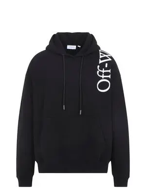 Off-White Vertical Logo Hoodie - Black