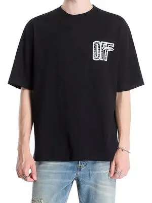 Off-White T-shirt S/s Motion Arrow Skate - Black