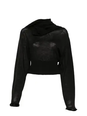 Rick Owens Rick Owens Scarf Top Black