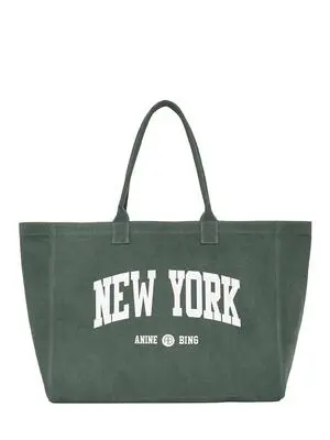 ANINE BING Leo Canvas Tote Bag - Cilantro