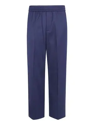 GOLDEN GOOSE Wool Blend Jogging Pants - Blue