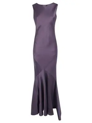 MAX MARA Max Mara Studio Asymmetrical Hem Maxi Dress