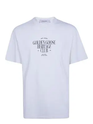 GOLDEN GOOSE T-shirt Regular Gauze Cotton Jersey "journey M's - White
