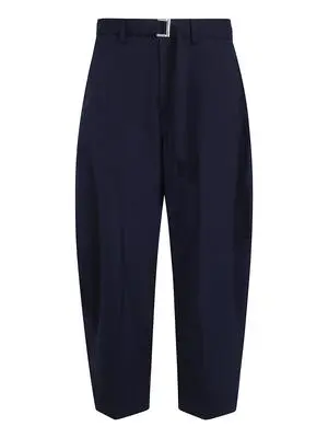 Sacai Pants With Belt "suiting Pants - Black