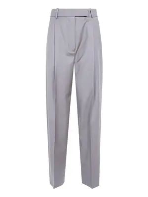 RÓHE Daria" Single Pleat Trousers - Brown