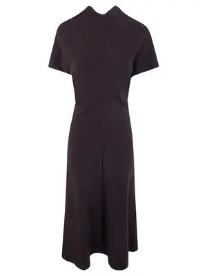 DRHOPE DRHOPE "4558.2474" Classic Midi Dress Brown