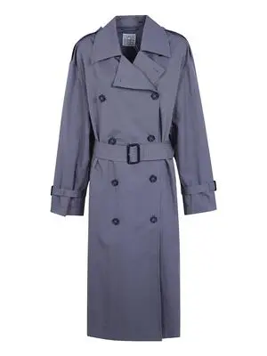 TOTÊME TOTEME Double-Breasted Cotton Polyamide Trench Coat