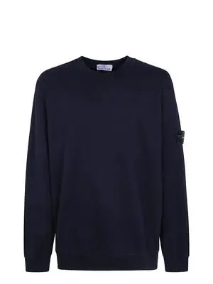 Stone Island Sweatshirt Round Neck - Black