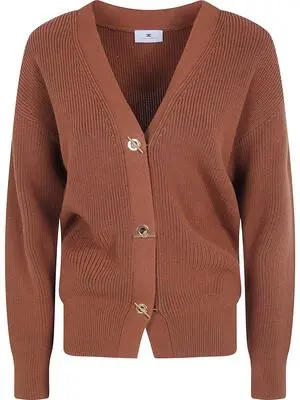 ELISABETTA FRANCHI ELISABETTA FRANCHI "Tricot Cardigan" With Button Detail
