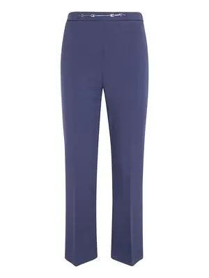 Elisabetta Franchi Cropped Tailored Trousers - Black
