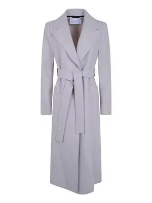 Harris Wharf London Long Wool Coat - Beige