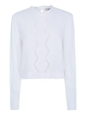 TWINSET Long Sleeve Shirt - White
