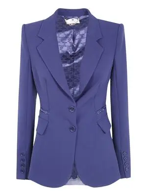 Elisabetta Franchi Polyester Jacket - Blue