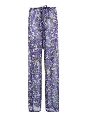 Dries Van Noten Pachas Georgette Trousers - Multi