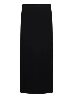Khaite Lyle Long Skirt - Black