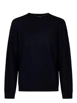 Giorgio Armani Virgin Wool Pullover - Blue