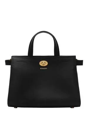 Burberry Cotswolds Mini Check Tote Bag - Black