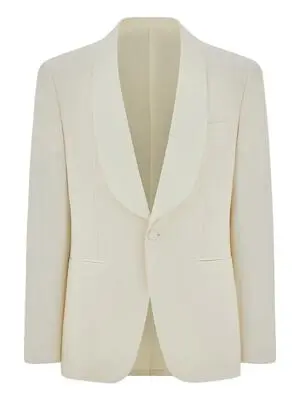 Canali Wool Modern-fit Tuxedo Jacket - White