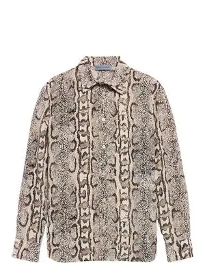 Balenciaga Python Print Shirt - White