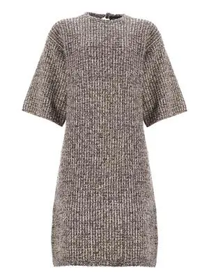 Fabiana Filippi Tweed Dress - Brown
