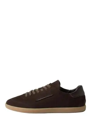 Zegna Suede Sneakers With Logo Detail And Removable Insole - Marrone
