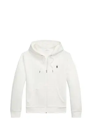 Ralph Lauren Classic Fit Zip-up Hoodie For Fw25 - White