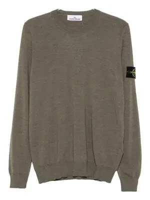 Stone Island Wool Crewneck Sweater - Green