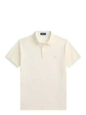 Polo Ralph Lauren Honeycomb Textured Custom Slim Fit Polo Shirt - Cream
