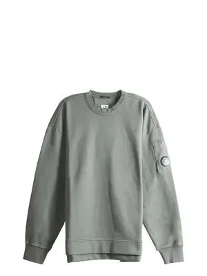 C.P. COMPANY Crewneck Sweatshirt With Lens Detail - Grey
