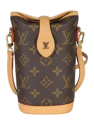 LOUIS VUITTON Monogram Canvas Fold Pouch - Brown