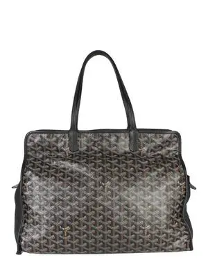 Goyard Goyardine Canvas Sac Hardy Pet Carrier Pm Shoulder Bag/tote - Black